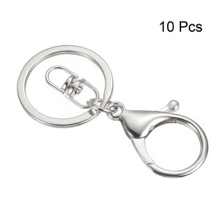 10pcs Key Chain for Keys, Lobster Claw Clasps Keyring for Arts DIY ...