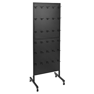UIMOSO Standing Pegboard Display, Pegboard Display Stand with Swivel ...