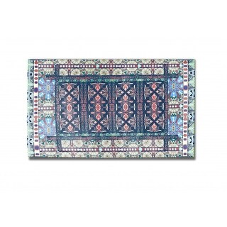 5' X 7' Red And Green Oriental Area Rug - 5' Octagon - Bed Bath ...