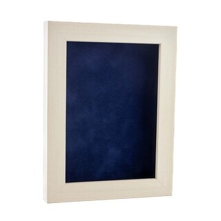 11x14 Shadow Box Frame White Washed Wood | 3/4" Usable Display Depth ...