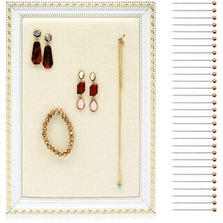 Hanging Jewelry Display Board with 40 Pins (9.8 x 13.75 x 0.75 In ...