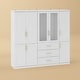 74.8"H Modular Armoire&Wardrobe Storage Closet Cabinet Organizer White ...