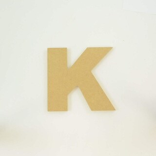 1 Pc, 6 X 1/2" MDF Letter "K" in The Arial Font Upper Case - natural ...