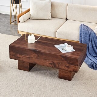 Modern Simple Walnut Colored Texture Sticker Mdf Coffee Table - Bed ...