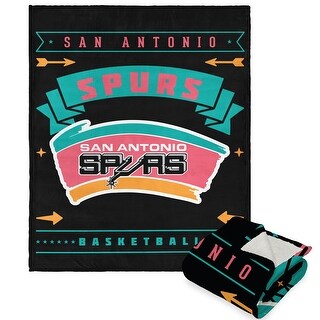 NBA San Antonio Spurs Hardwood Classics Silk Touch Sherpa Throw Blanket ...