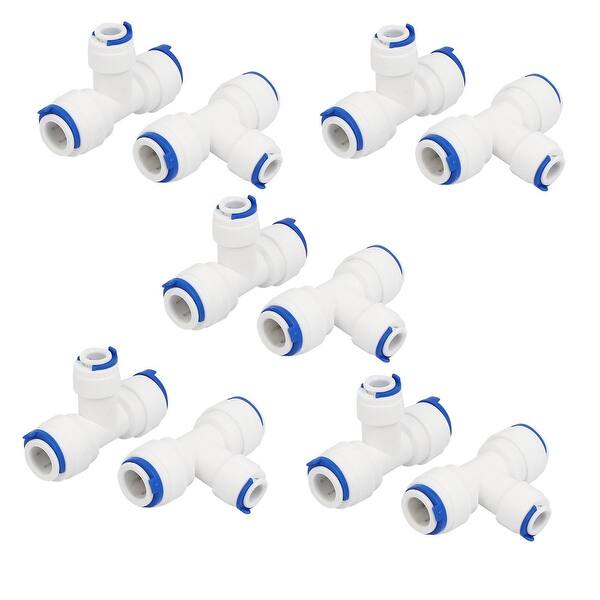 3/8"x3/8"x1/4" 3 Way Tube Quick Push in Connector 10pcs for Water ...