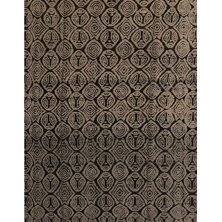 Ahgly Company Machine Washable Abstract Dark Almond Brown Area Rugs ...