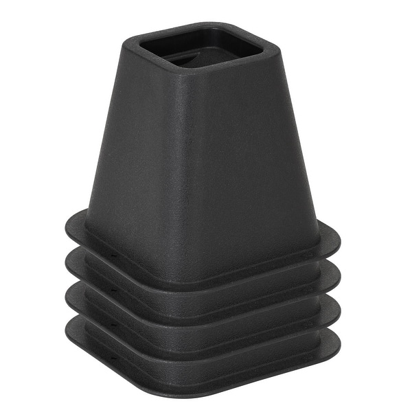 Simplify 6" Bed Risers with Wheel Caster Stabilizer - Bed Bath & Beyond ...