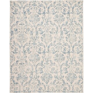 HomeRoots8' x 10' Cream Damask Power Loom Non Skid Area Rug - 8' x 10 ...