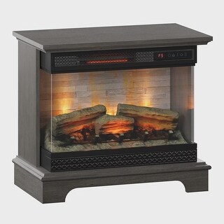 PanoGlow 3D Infrared Quartz Electric Fireplace - Bed Bath & Beyond ...