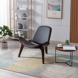 Medieval Shell Leisure Chair Lounge Chair for Living Room, Leather ...