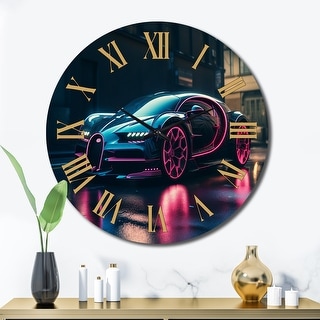 Designart "Futuristic Bugatti Sports Car" Cars Race Car Oversized Wall ...