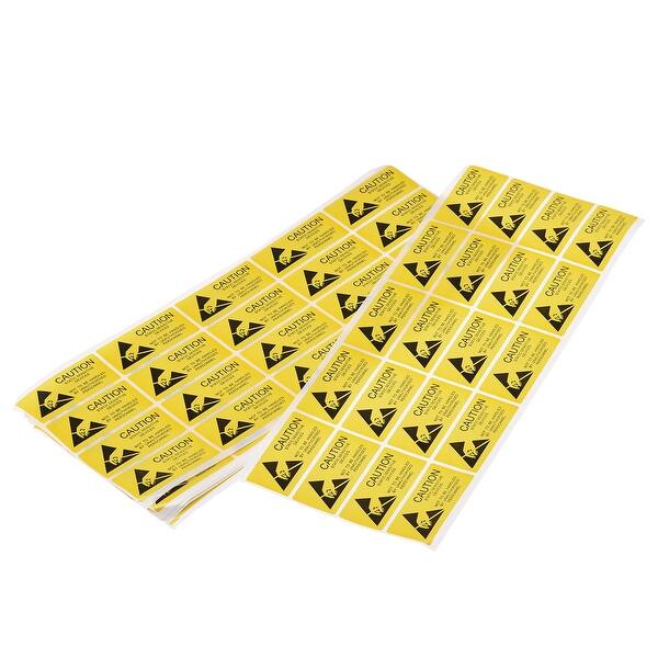 Self Adhesive Static Warning Sticker Label for Electrostatic 500 Pcs ...