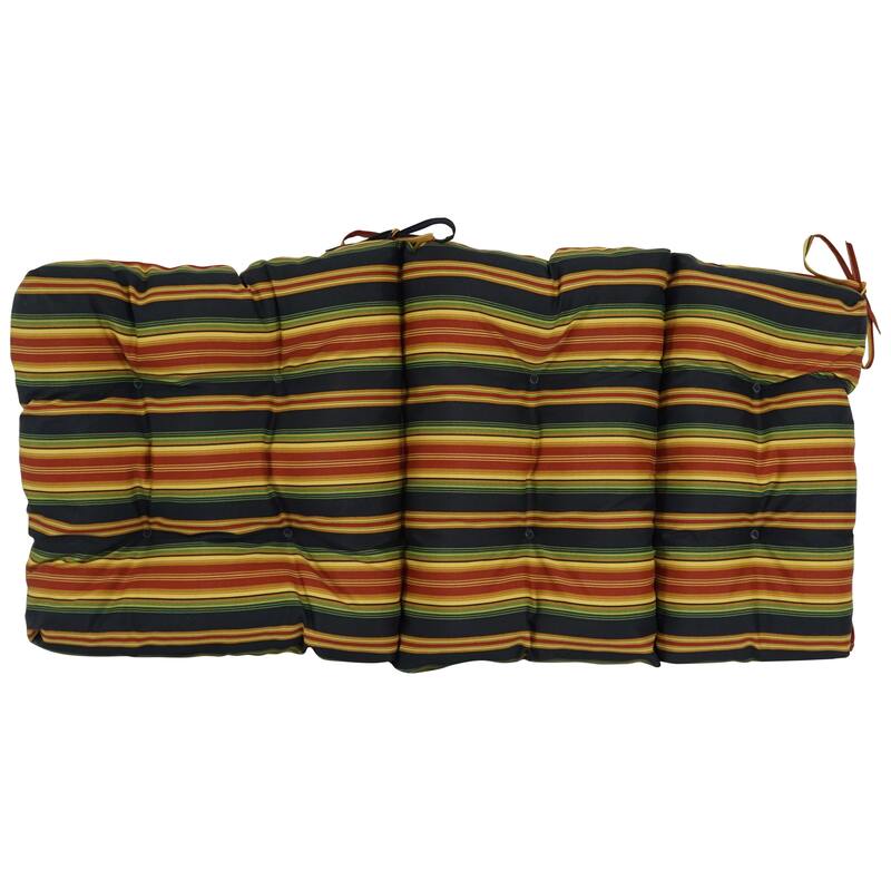 Multi-section Tufted Outdoor Seat/Back Chair Cushion (Multiple Sizes ...