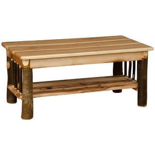 Hickory Log Pedestal Round End Table - Bed Bath & Beyond - 33585113