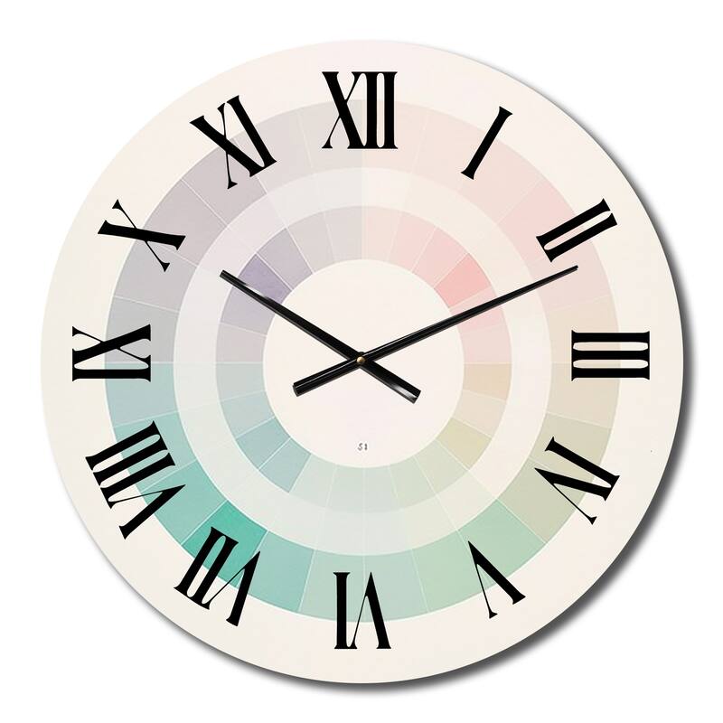 Designart "Pastel Infinity Vintage Watercolor" Modern Geometric ...