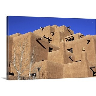"Adobe architecture in Santa Fe" Canvas Wall Art - Bed Bath & Beyond ...