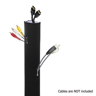 1 Piece Narrow Neoprene Adjustable Cable Sleeve Management Sleeves for ...