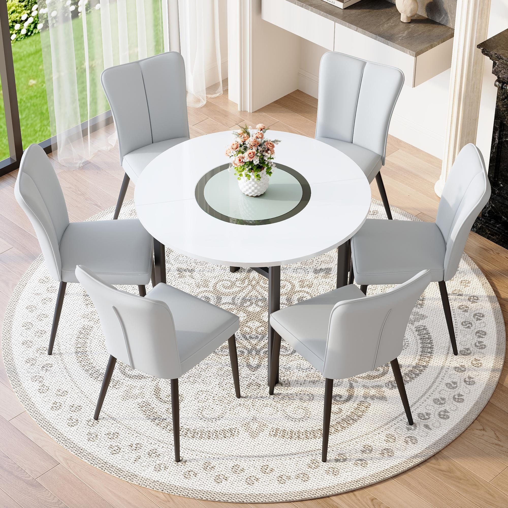 white round dining table 110cm