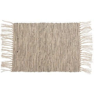 Rectangular Handloom Placemat Black Natural 14 X 20 - Set of 12 - Bed ...