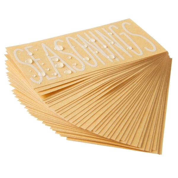 8x Removable Black Clip On Label Holders 40 Pantry Organizer Sticker ...