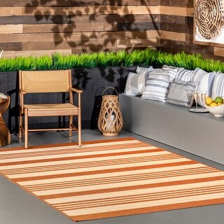 Brooklyn Rug Co Indoor/Outdoor Transitional Labyrinth Area Rug - Bed ...