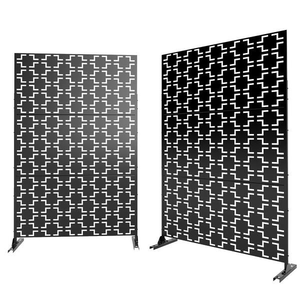 Outdoor Privacy Screen Panel Free Standing Square - 76x47 - On Sale ...