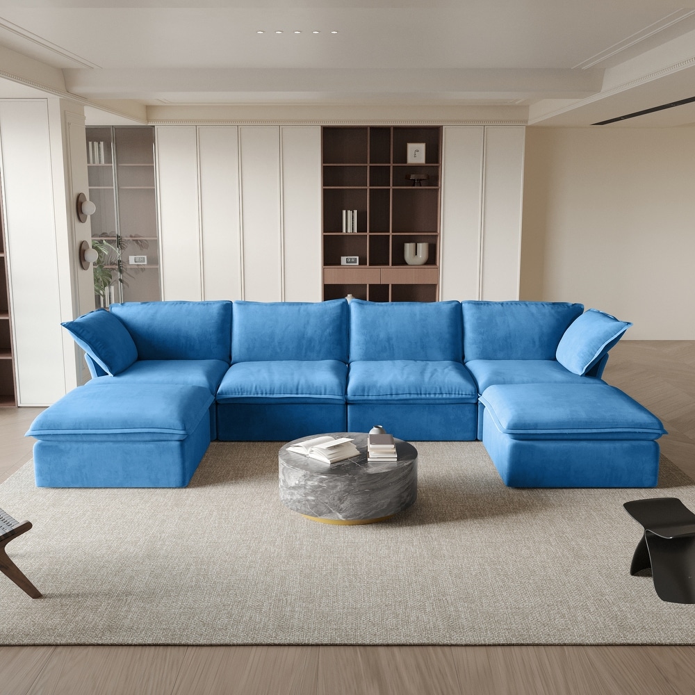 Blue Velvet Sectional Sofas Bed Bath Beyond