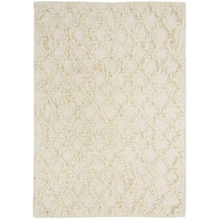 Lova Diamond Pattern Ivory Wool Rug - Bed Bath & Beyond - 40313643
