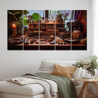 Designart "Shamanic Altar With Sacred Objects IV" Christianism ...