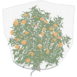 Agfabric Garden Netting Plant Cover Bag 84"x72" with Rope, White - H84 ...