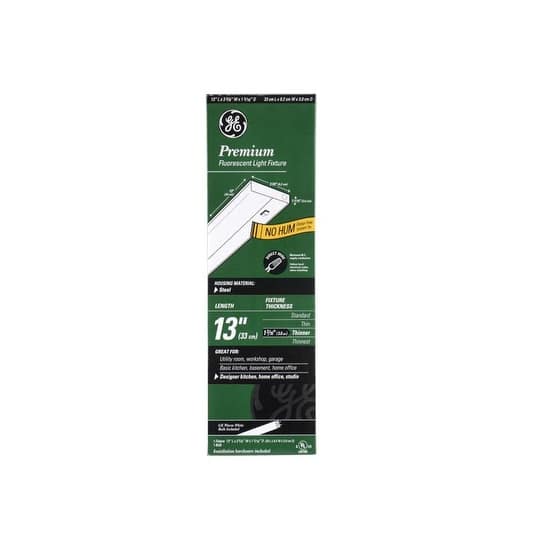 Ge 16029 Under Cabinet Fluorescent Direct Wire Light Fixture, 13" - Bed ...