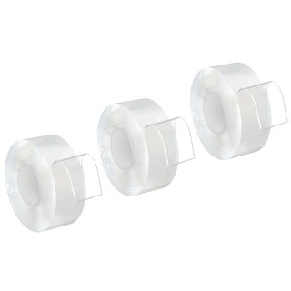 1.4" x 0.08" x 9.8Ft Double Sided Tape 3 Pack Clear Mounting Tape ...