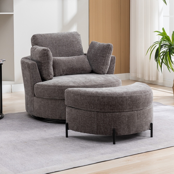 Cuddle chair with footstool store