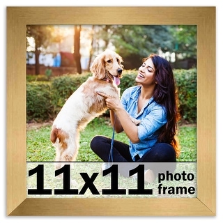 11x11 Frame Gold Bronze Picture Frame - Modern Photo Frame Includes UV ...