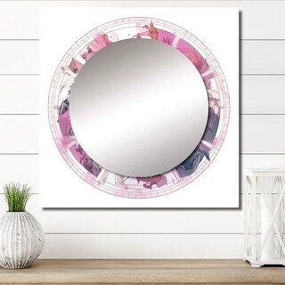Designart "Third Eye purple Chakra Symbol" Christianism Wall Mirror ...