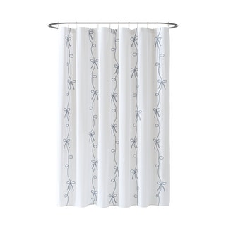 Peri Home Sasha Bows Shower Curtain - Bed Bath & Beyond - 41537365