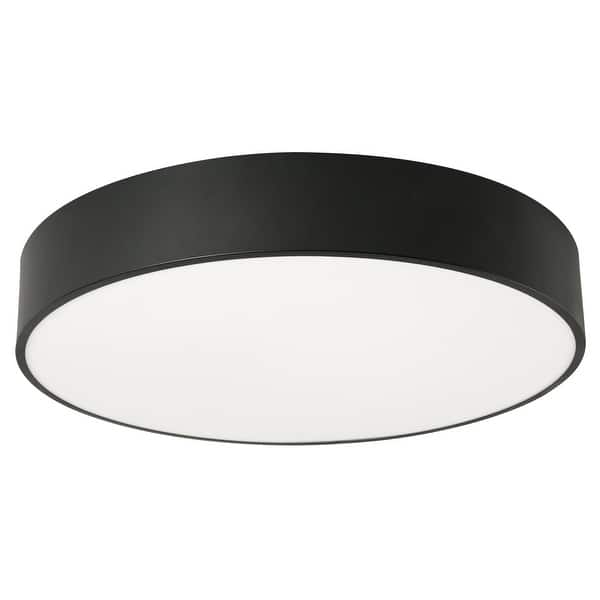 AFX BAYF24LAJUD Bailey 24" Wide LED Flush Mount Drum Ceiling Fixture ...