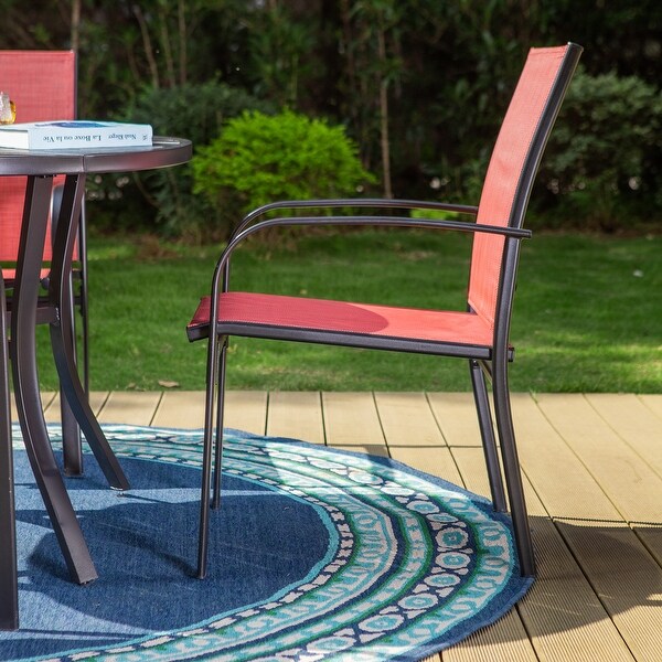 Hampton bay round stacking patio chair store
