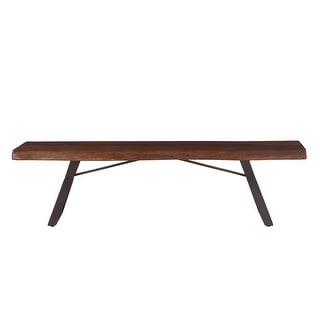Nottingham 72-Inch Acacia Wood Dining Bench in Walnut Finish - Bed Bath ...
