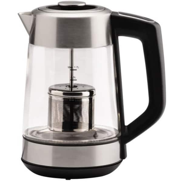 Electric Glass Kettle with Color Changing LED Indicators and Stainless ...
