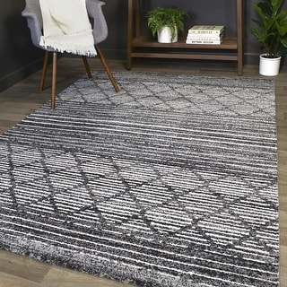 Madera Striped Contemporary Area Rug - Bed Bath & Beyond - 33685416