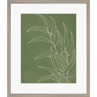 Karyn Panganiban 'Eucalyptus II on Green' Framed Art - Bed Bath ...