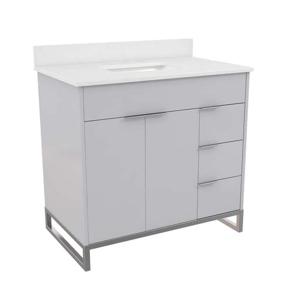 CosmoLiving Leona 36 inch Bathroom Vanity - On Sale - Bed Bath & Beyond ...