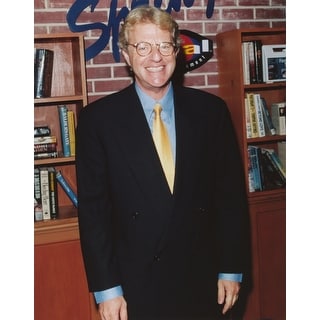 Jerry Springer smiling in Black Suit Portrait Photo Print - Bed Bath ...