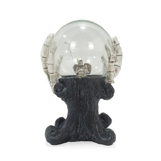 Skeleton Hands Holding Magic Ball w/Color Changing LED Lights - 6"L x 5 ...