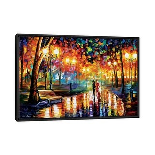 iCanvas "Rain's Rustle I" by Leonid Afremov Framed Canvas Print - Bed ...