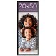 20x50 Black Picture Frame - Wood Picture Frame Complete with UV - Bed ...
