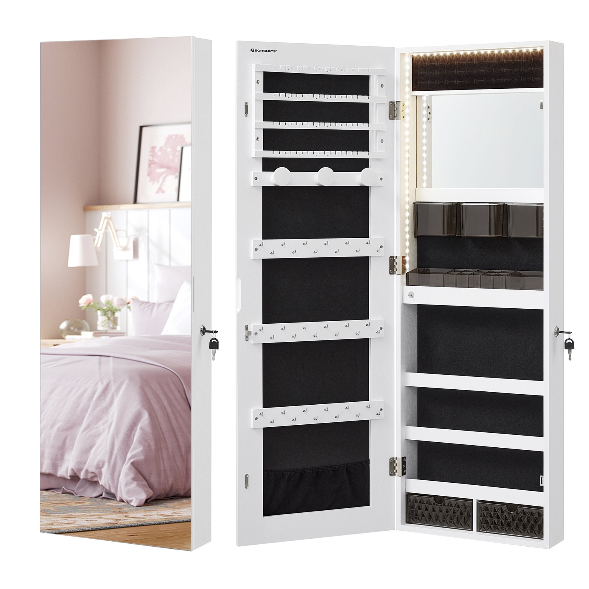 Songmics jewelry cabinet store