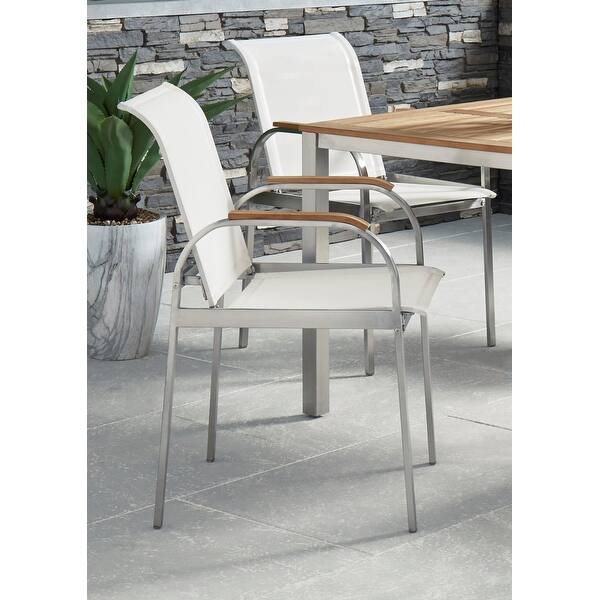 Aruba Off-White Outdoor Dining Chairs (set of 2) by homestyles - Bed ...